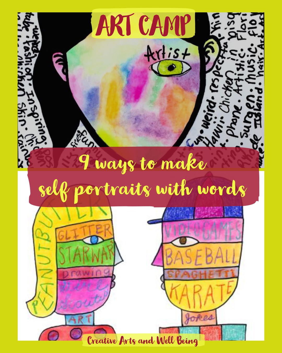 Self Portraits – How to Make Self Portraits with Words & Pictures – Oscaw